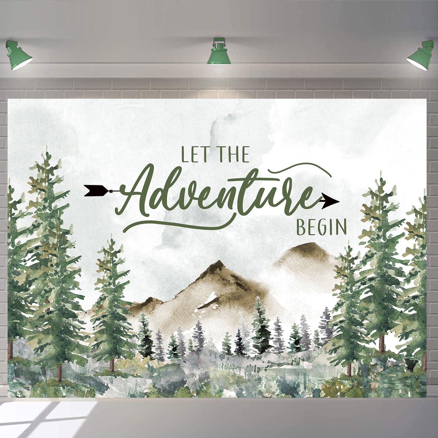 Adventure Awaits Baby Shower STF9 Let The Adventure Mountain Wilderness ...