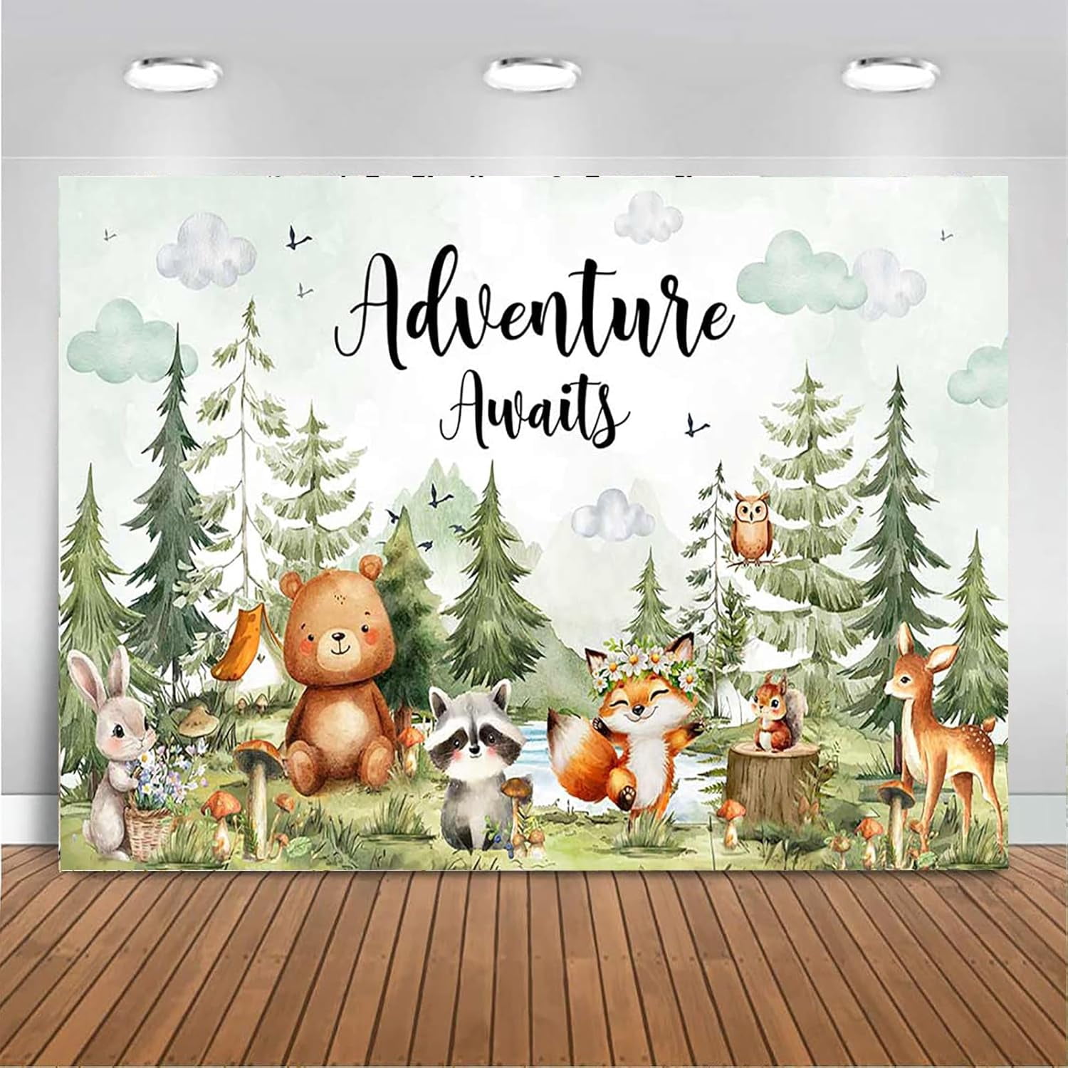 Adventure Awaits Backdrop Let The Adventure Begin Background Wilderness ...