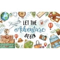 Adventure Awaits Backdrop Let The Adventure Begin Background World Map ...