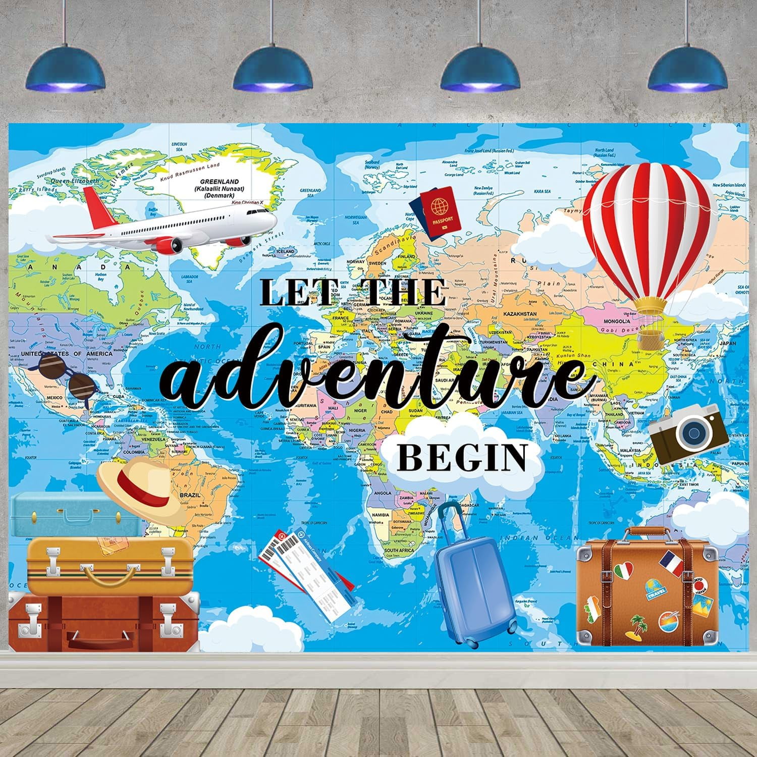 Adventure Awaits Backdrop Travel Theme Photography Background Let The ...