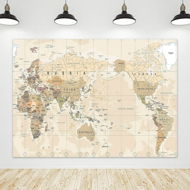 Vintage World Map Backdrop Globe Travel Backdrop Earth Map Adventure ...