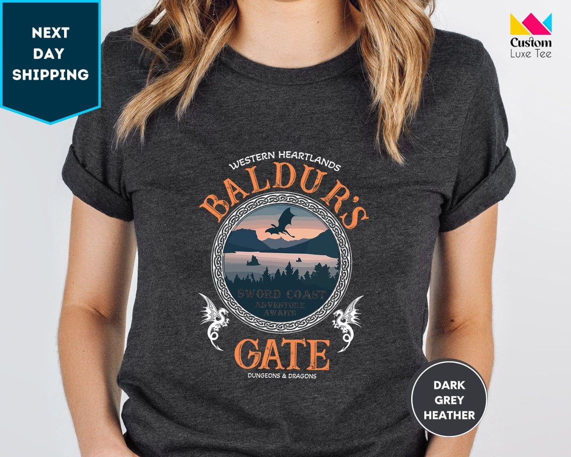 Adventure Awaits At Baldur'S Gate Shirt, Baldurs Gate 3 Shirt, Game ...