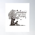 Adventure Awaits Between The Pages Poster Wall Art Modern Wall Decor ...