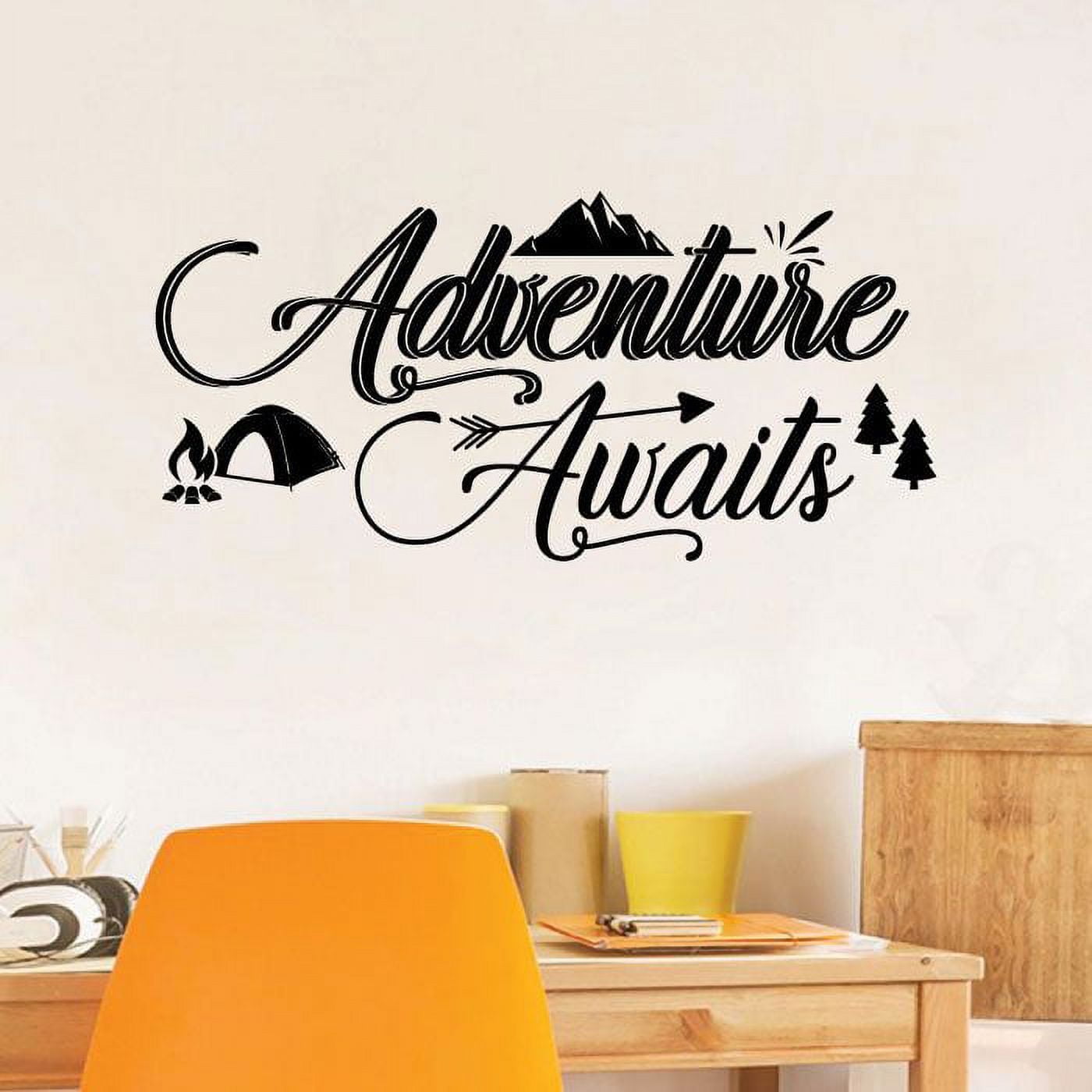 Adventure Awaits Camp Bon Fire Life Motivational Inspirational Quotes ...