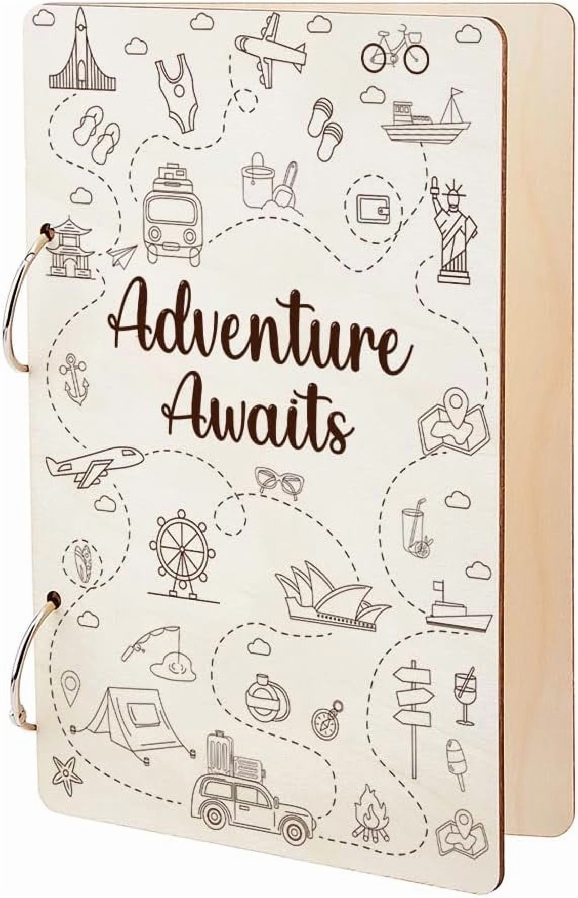 Adventure Awaits Card Keeper Book Greeting Card Organizer Travel ...
