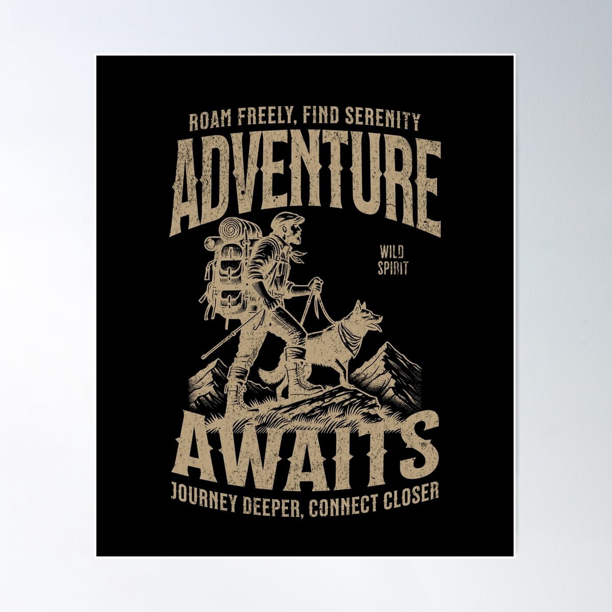 Adventure Awaits: Explore The Wild Poster Wall Art, Modern Wall Decor ...