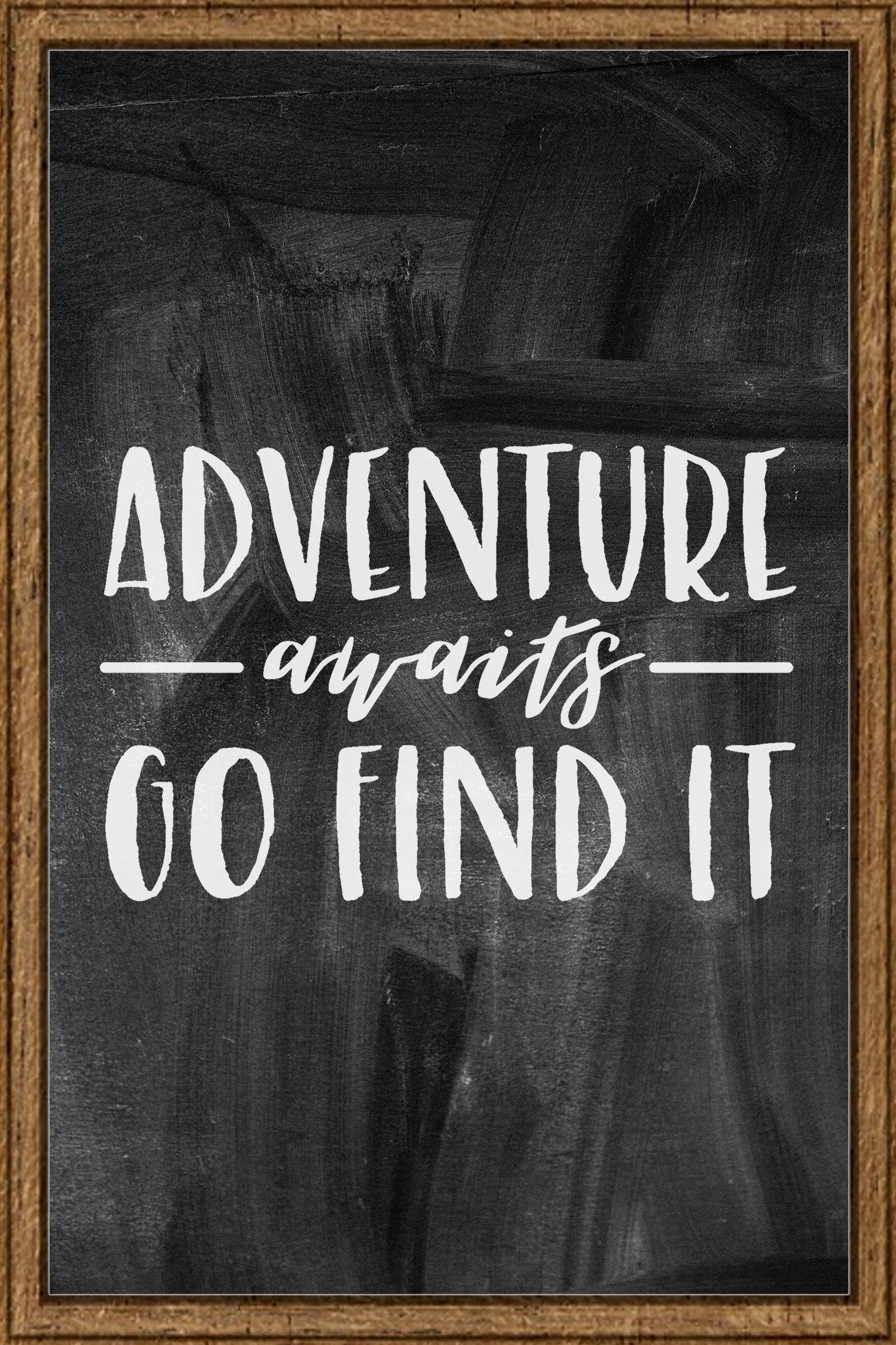 Adventure Awaits Go Find It Inspiring Travel Font Reusable Tin Sign ...