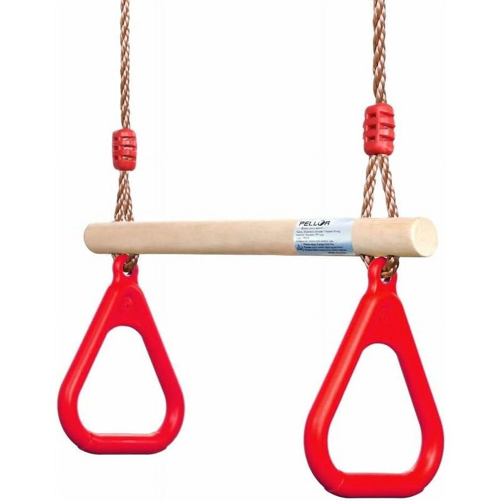 Adventure Awaits, Heavy-duty Trapeze Swing With Gymnastic Rings, Wooden ...