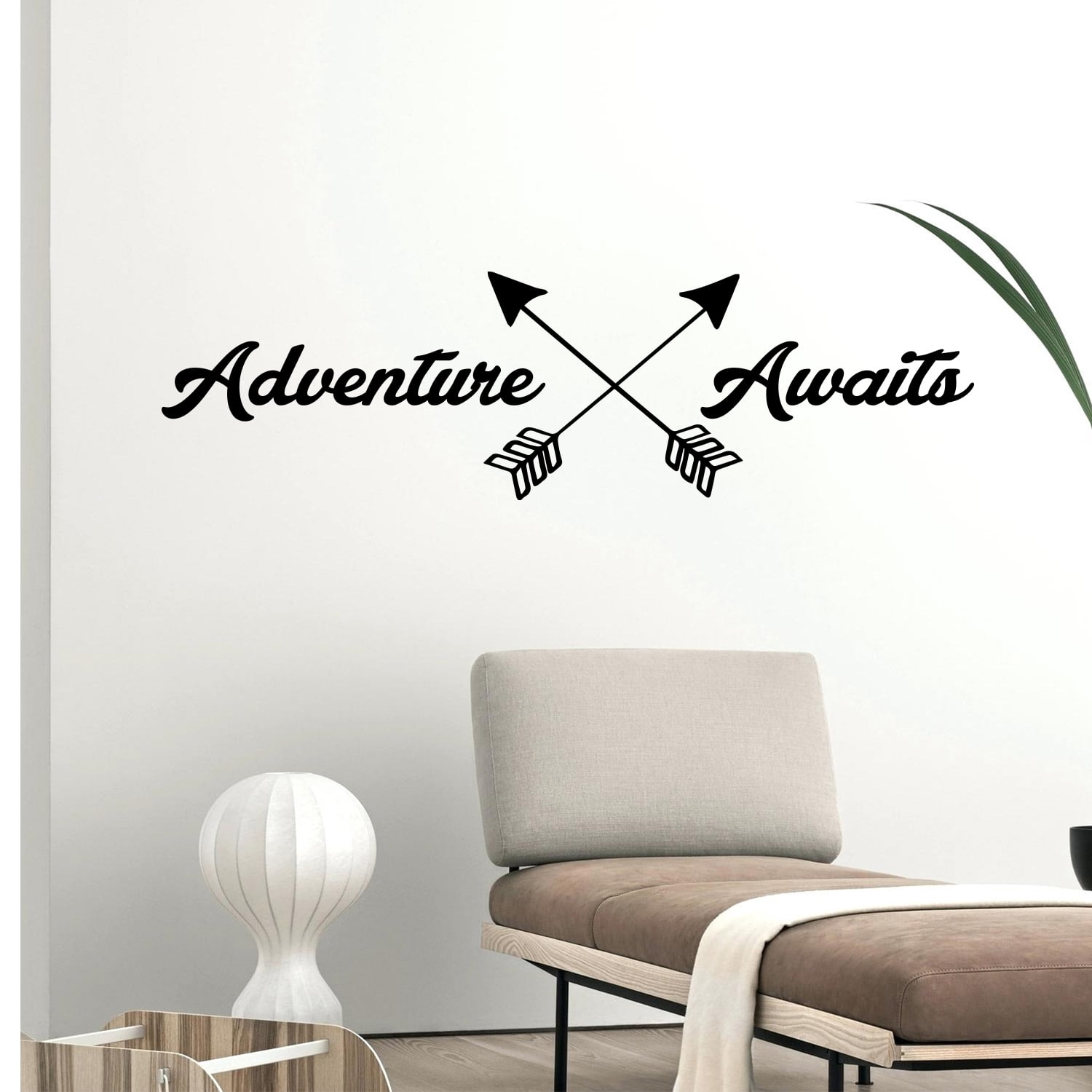 Adventure Awaits Lettering - Inspirational Life Quotes - Wall Art Decal ...