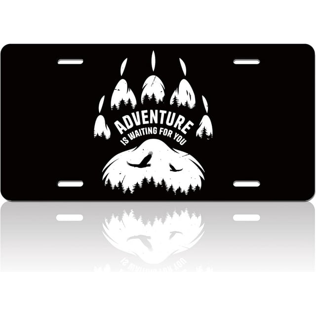 Adventure Awaits License Plate Cover Adventure is Waiting for You ...