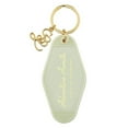 Adventure Awaits Motel Style Keychain in Light Green with Gold Hardware ...