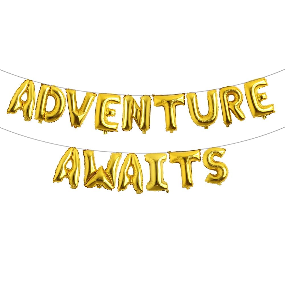 Adventure Awaits Party Decorations Travel Themed Happy Retirement ...