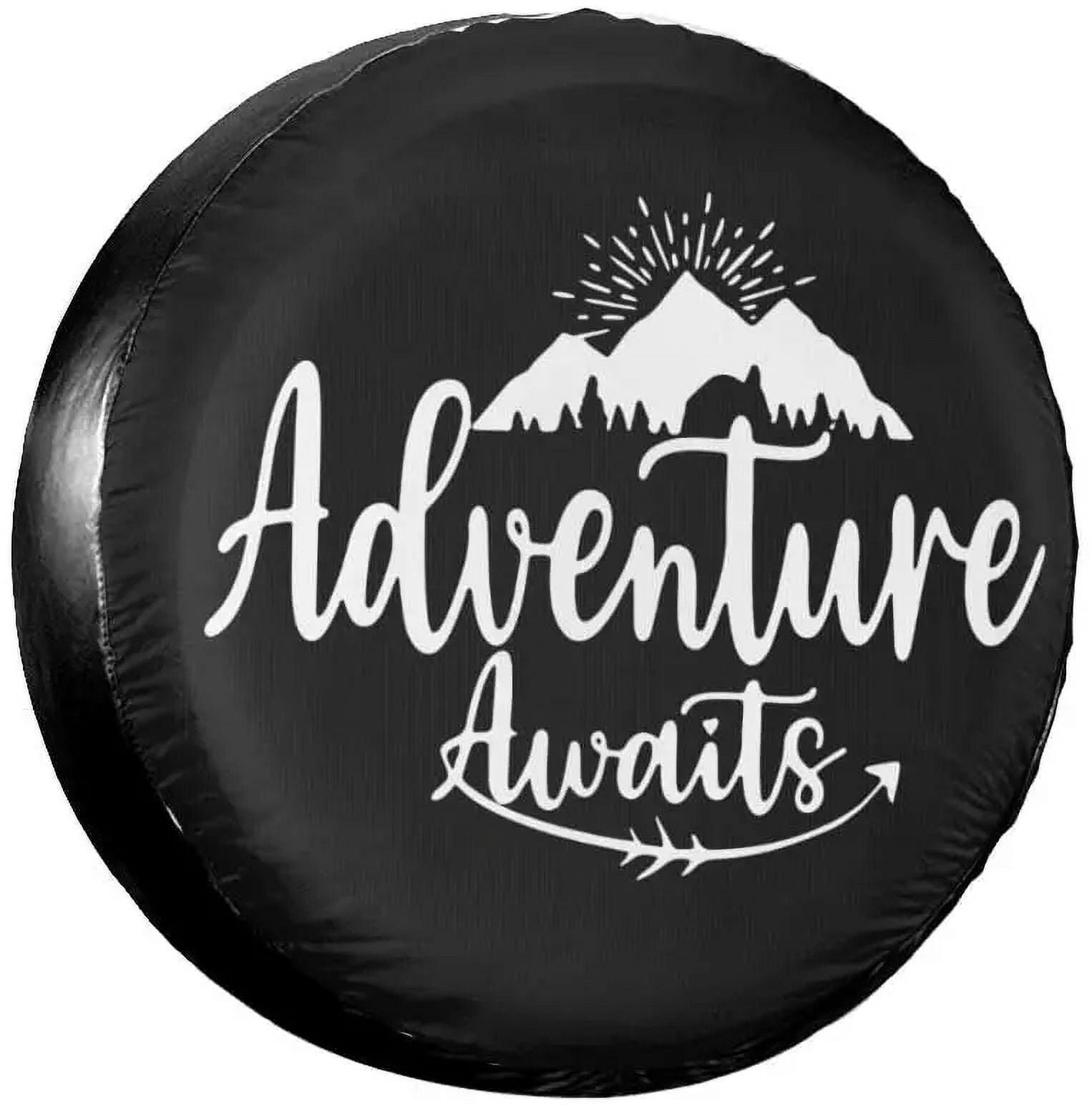Adventure Awaits Rv Spare Tire Cover for RV Trailer Wheel Covers for ...
