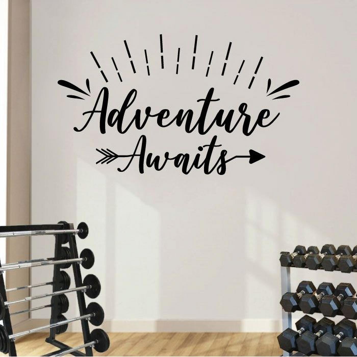Adventure Awaits Shining Life Motivational Inspirational Quotes Wall ...