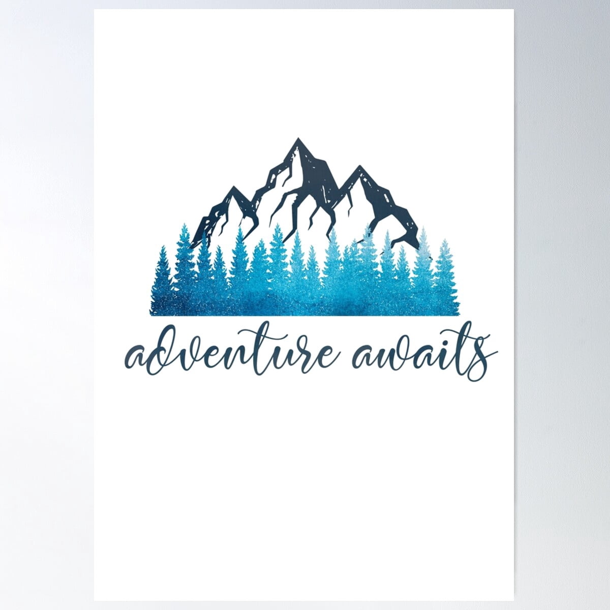Adventure Awaits! The Great Outdoors Inspirational Quote Poster Wall ...