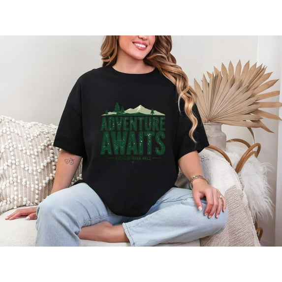 Adventure Awaits Unisex T-shirt Rustic Explorer Theme Camping Hiking ...