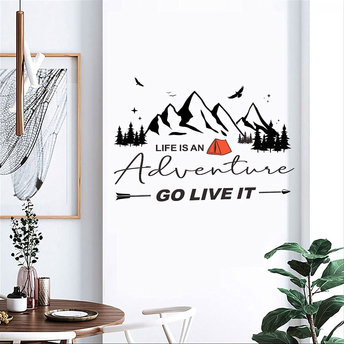Adventure Awaits Wall Decal, Camping Sticker,Life is an Adventure Go ...