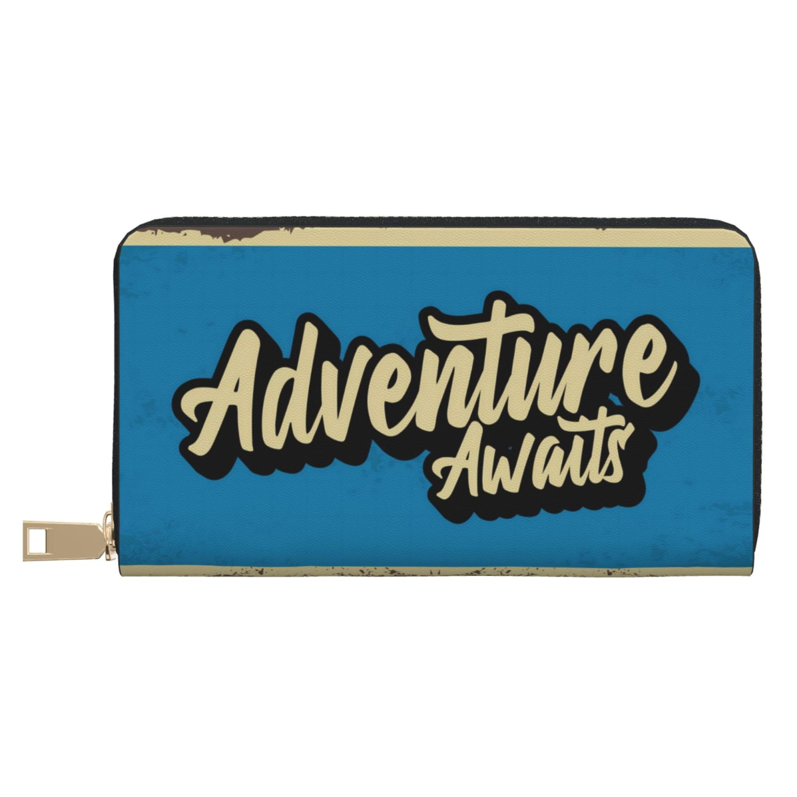 Adventure Awaits Wallet Women, Leather Bifold Multi Card Wallet, Women ...