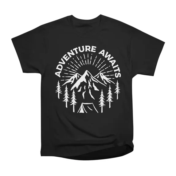 Adventure Awaits White Version T-Shirt Tee Gift For Him Merch For Her ...