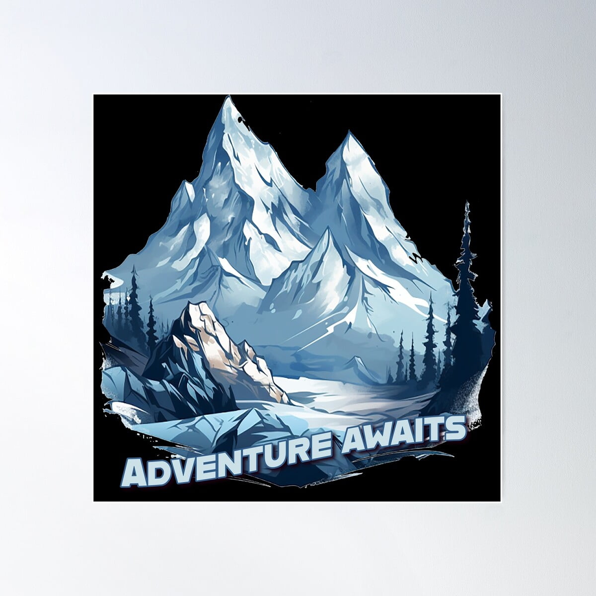 Adventure Awaits - Wild Adventure - Camping Lovers Poster Wall Art ...