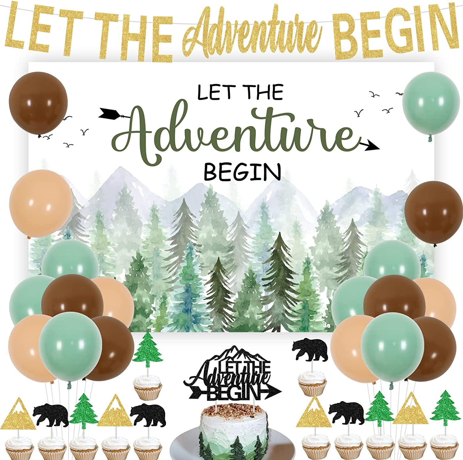 Adventure Baby Shower Decorations - Let The Adventure Begin Baby Shower ...