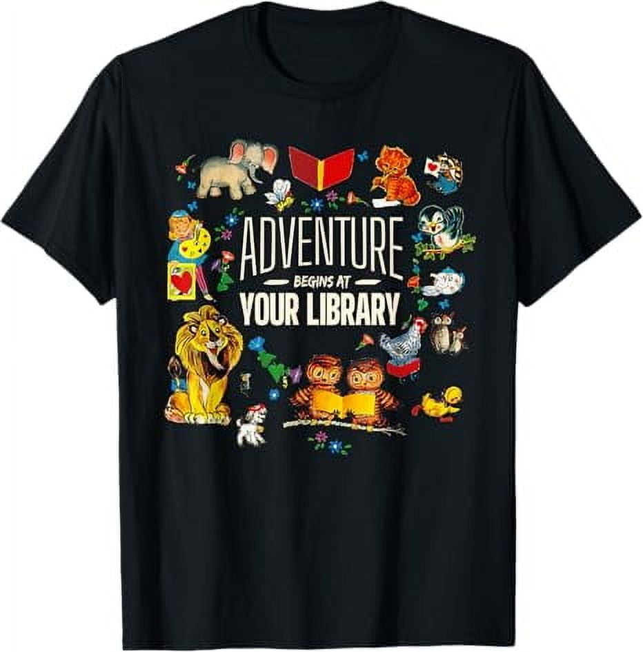 Adventure Begins At Your Library Summer Reading 2024 Animals T-Shirt ...
