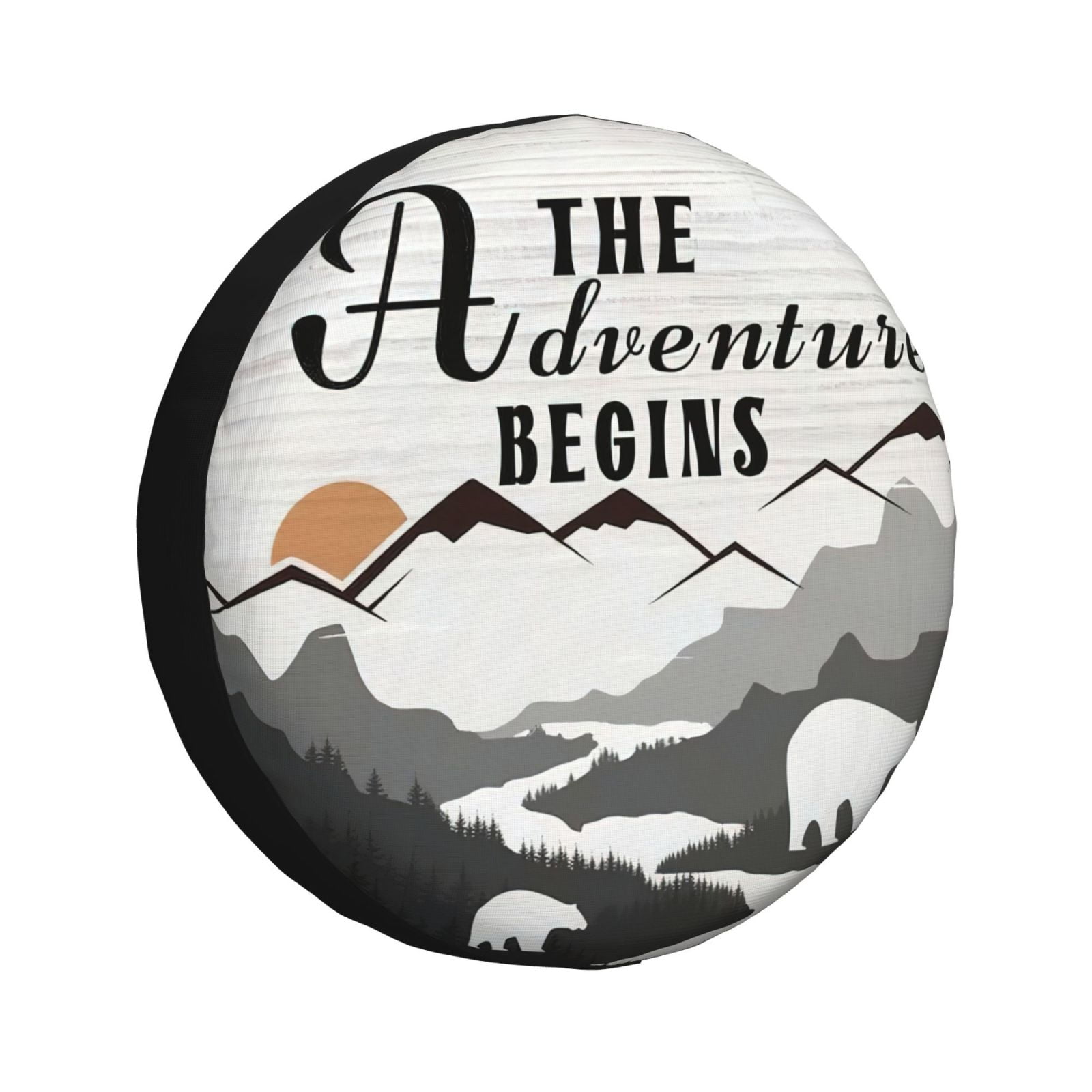 The Adventure Begins Tire Cover 14" Wheel Protectors Tyre Covers ...