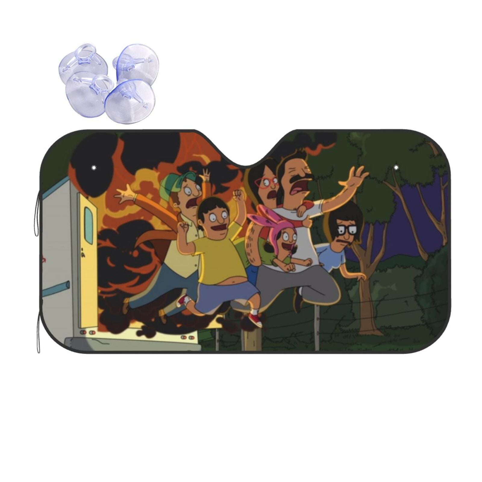 Adventure Bob's Burgers Fashion Car Sunshade UV Rays Sun Visor ...