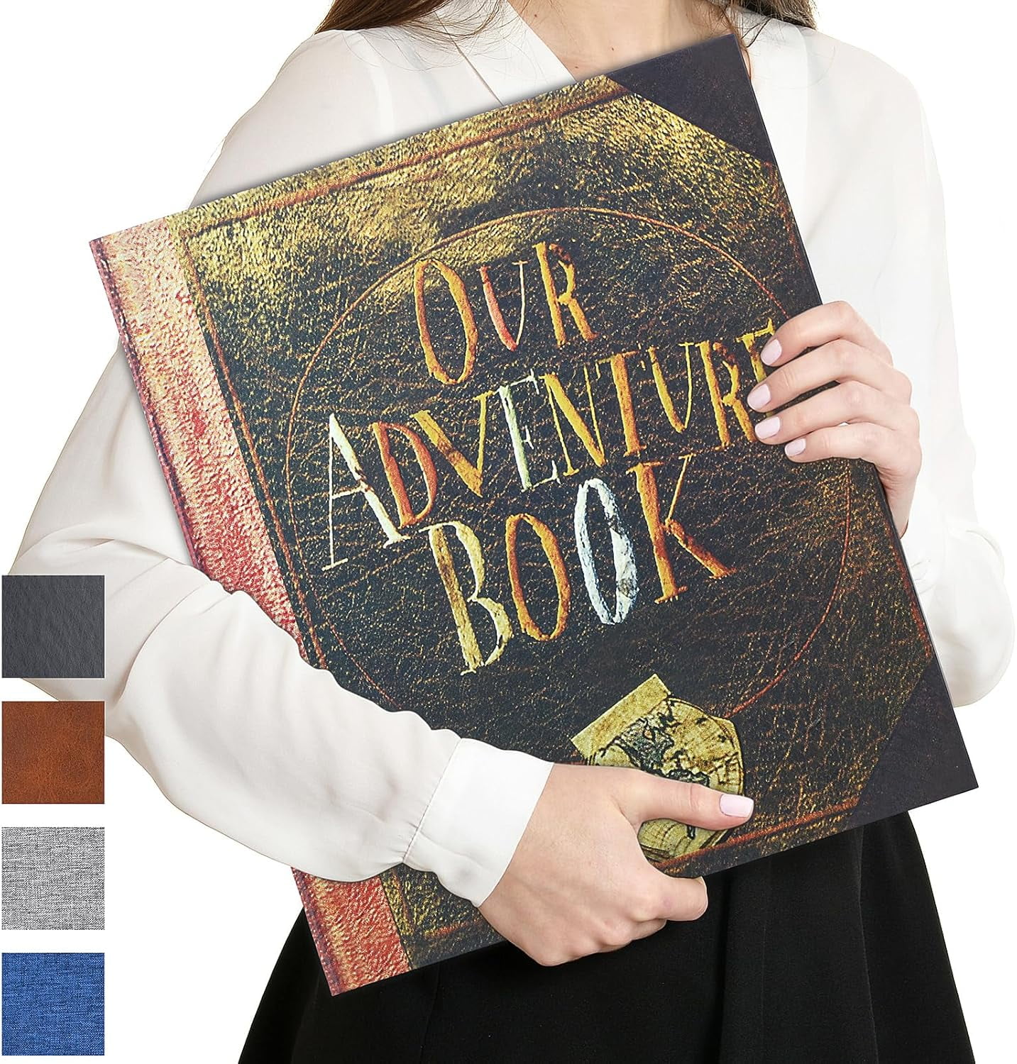 Adventure Book Scrapbook Travel Diary Photo Book with Embossed Letter ...