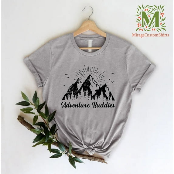 Adventure Buddies Shirt,Matching Adventurer Gifts,Mountain Tee,Travel T ...