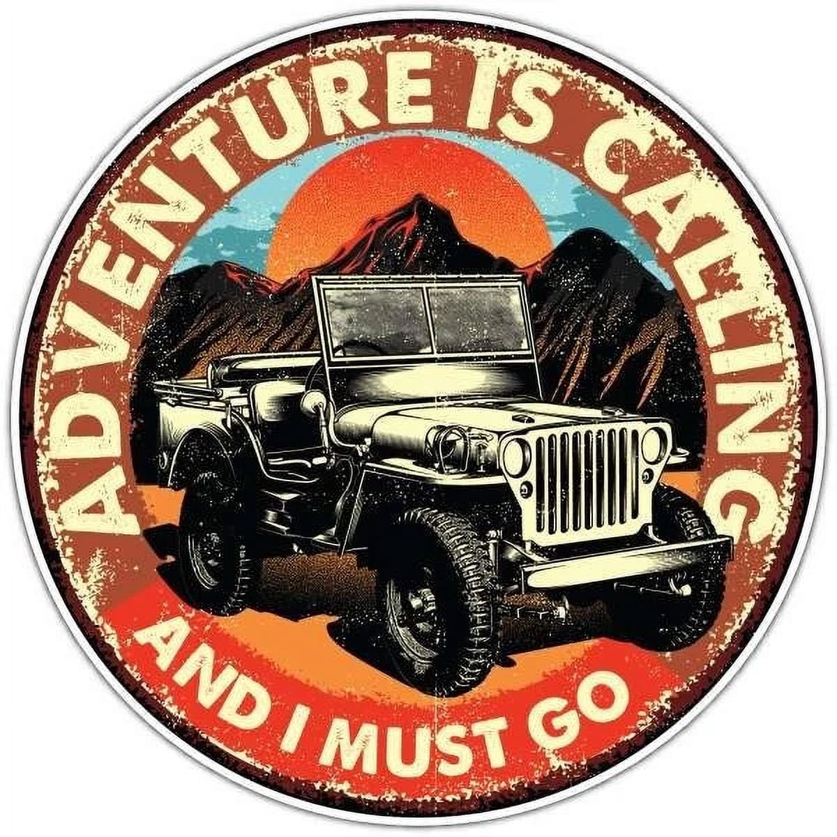 Adventure Is Calling And I Must Go Suv Car Stickerphone Decal Water ...