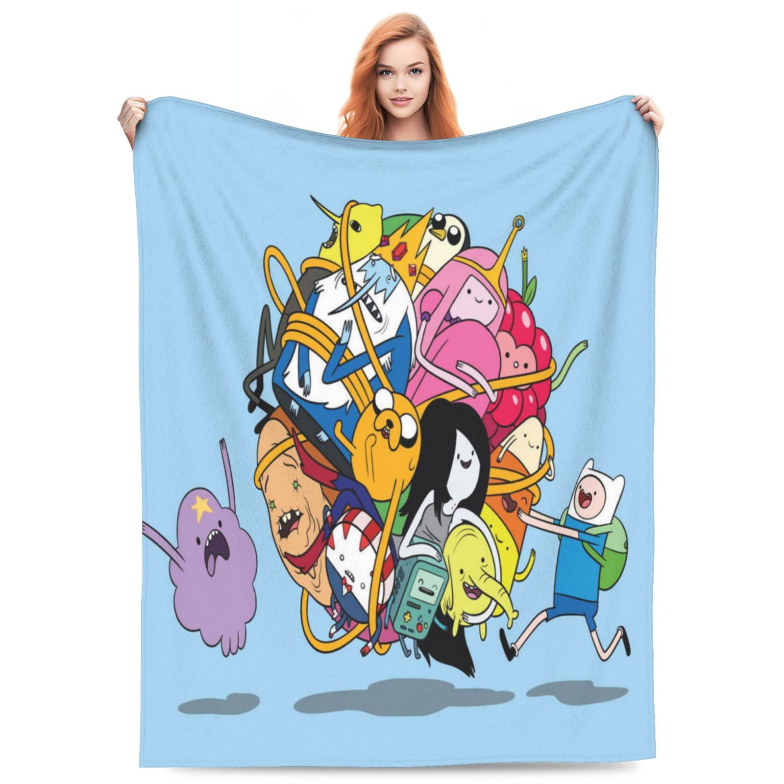 Adventure Cartoon Blankets Time Lightweight Throw Blanket Soft Fleece ...