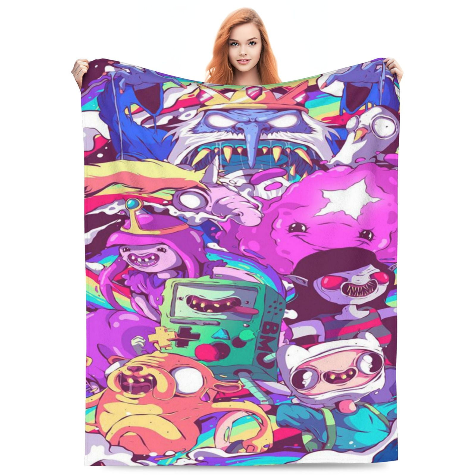 Adventure Cartoon Blankets Time Lightweight Throw Blanket Soft Fleece ...