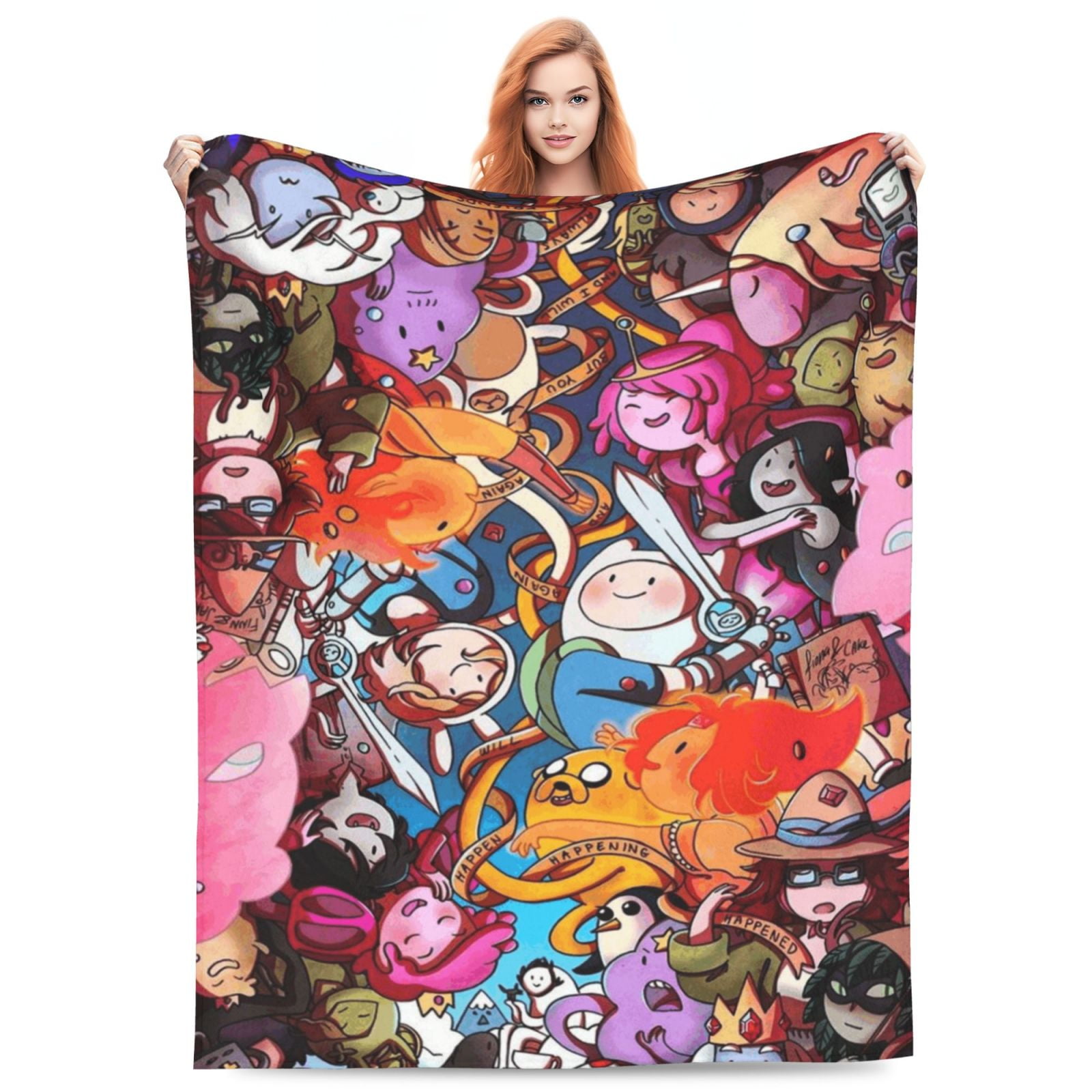 Adventure Cartoon Blankets Time Lightweight Throw Blanket Soft Fleece ...