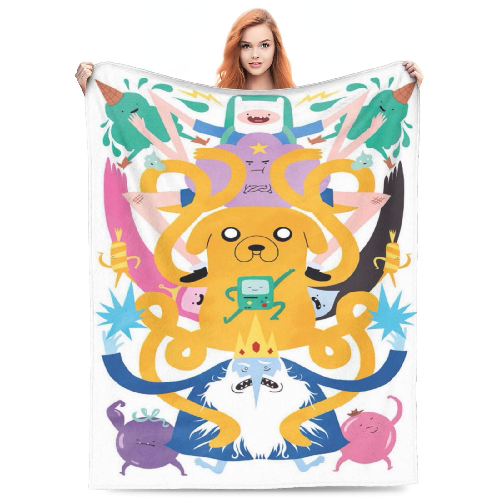 Adventure Cartoon Blankets Time Lightweight Throw Blanket Soft Fleece ...