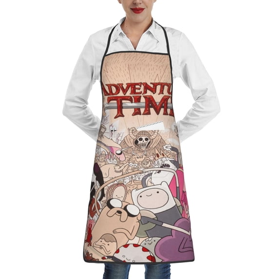 Adventure Cartoon Time Aprons Waterproof Adjustable Aprons Bib Mothers ...