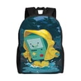 Adventure Cartoon Time Backpack 16 Inch Bookbag Travel Laptop Bag-Great ...
