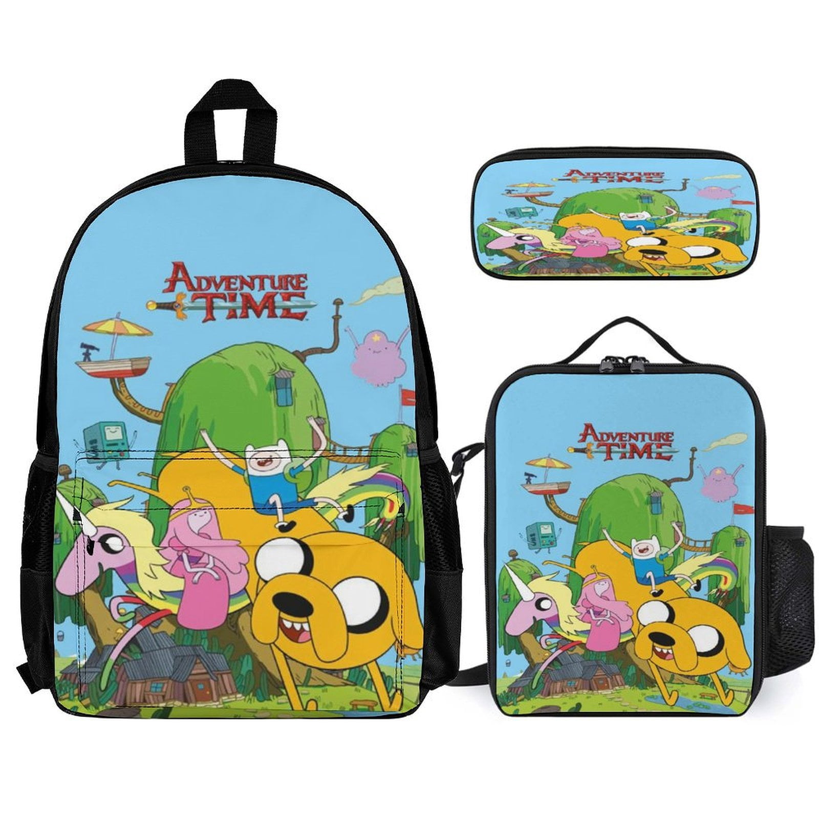Adventure Cartoon Time Backpack Set 16.5In Backpacks with Pencil Case ...
