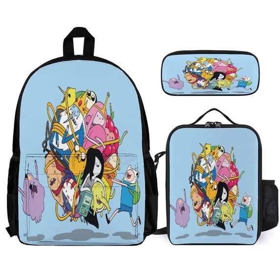 Adventure Cartoon Time Backpack Set 16.5In Backpacks with Pencil Case ...