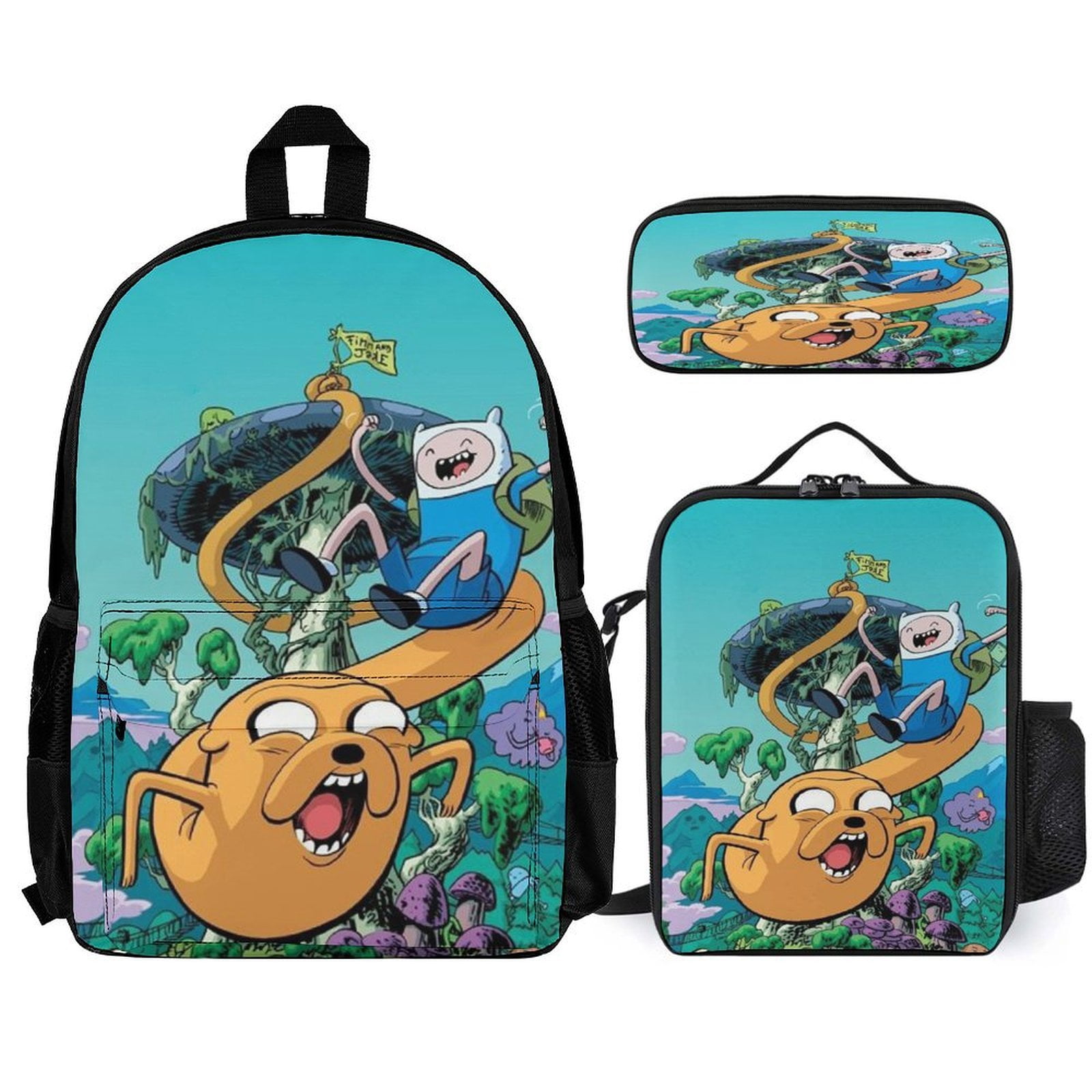 Adventure Cartoon Time Backpack Set 16.5In Backpacks with Pencil Case ...