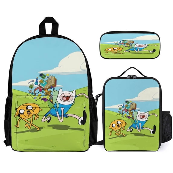 Adventure Cartoon Time Backpack Set 16.5In Backpacks with Pencil Case ...