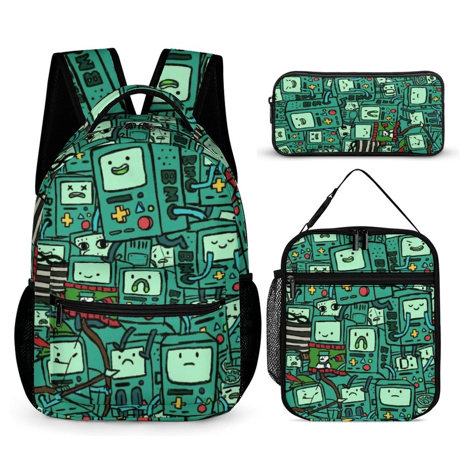 Adventure Cartoon Time Backpack Set with Pocket Backpacks with Pencil ...