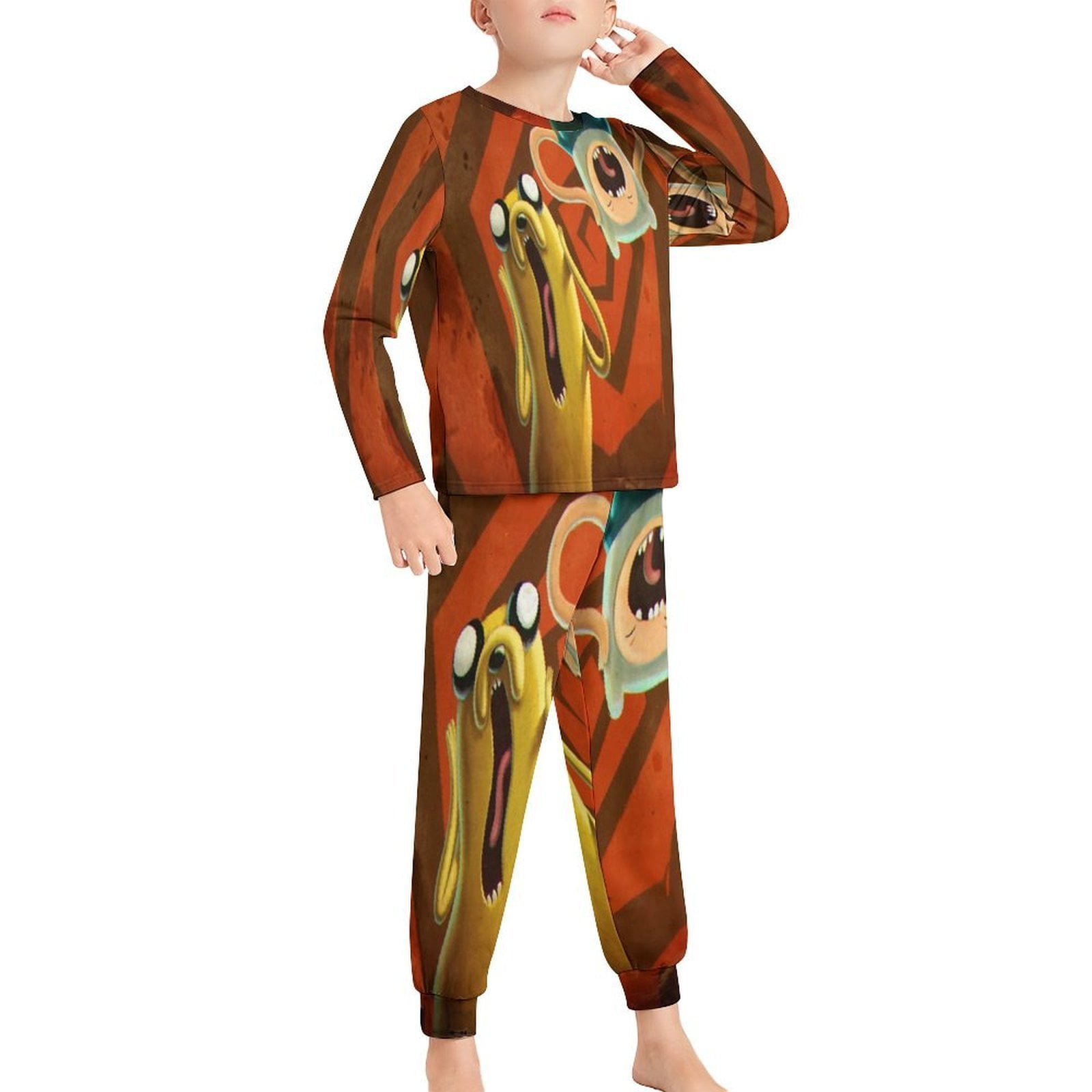 Adventure Cartoon Time Costumes T Shirt Set Crewneck Tee Shirt Pants ...