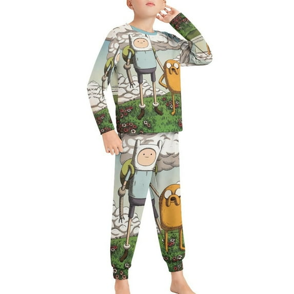 Adventure Cartoon Time Costumes T Shirt Set Crewneck Tee Shirt Pants ...