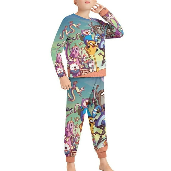 Adventure Cartoon Time Costumes T Shirt Set Crewneck Tee Shirt Pants ...