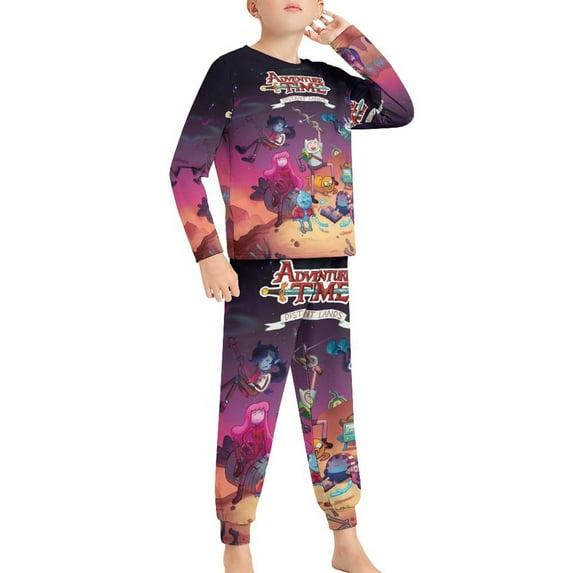 Adventure Cartoon Time Costumes T Shirt Set Crewneck Tee Shirt Pants ...