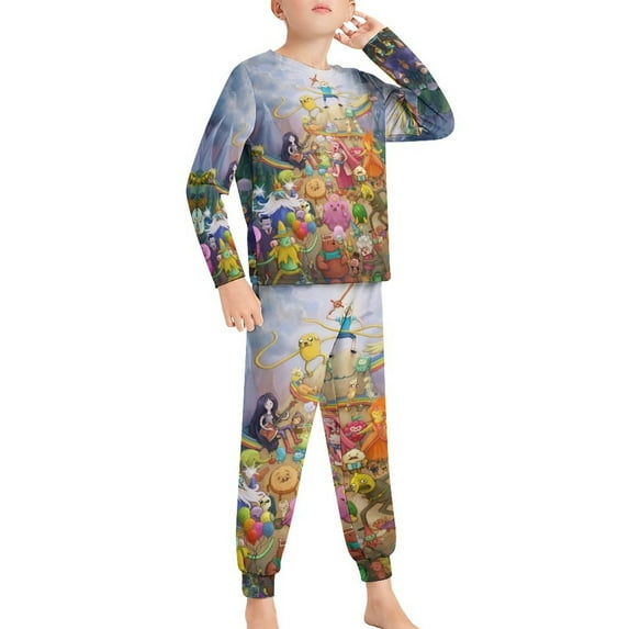 Adventure Cartoon Time Costumes T Shirt Set Crewneck Tee Shirt Pants ...