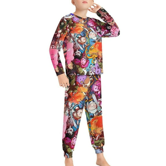 Adventure Cartoon Time Costumes T Shirt Set Crewneck Tee Shirt Pants ...