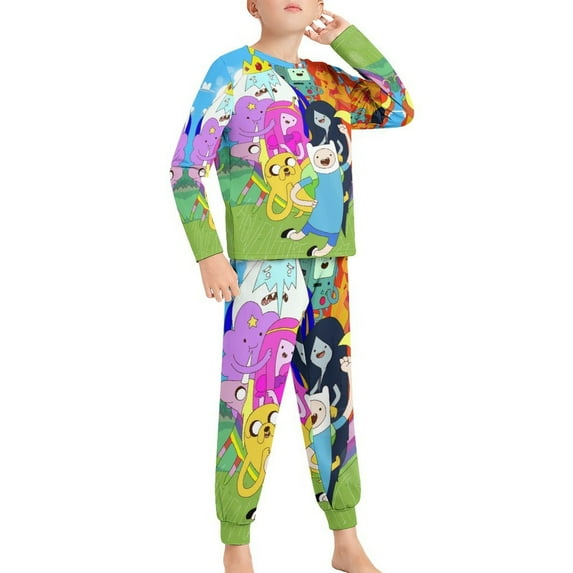 Adventure Cartoon Time Costumes T Shirt Set Crewneck Tee Shirt Pants ...