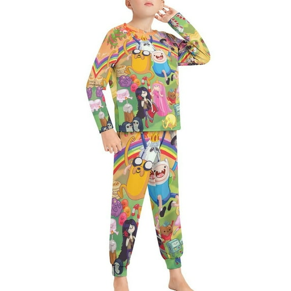 Adventure Cartoon Time Costumes T Shirt Set Crewneck Tee Shirt Pants ...